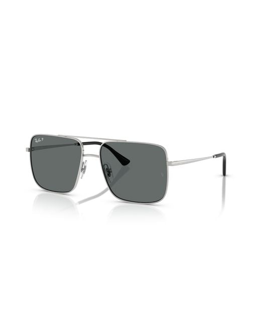 Ray-Ban Ari Bio-based Sunglasses Frame Grey Lenses Polarized in Black ...