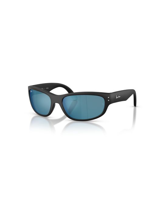 Ray-Ban Balorama Kids Bio-based Sunglasses Frame Blue Lenses in Black ...