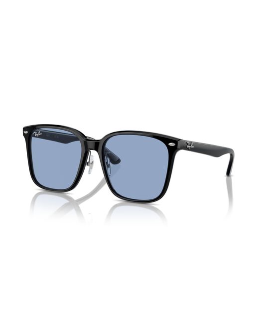 Ray-Ban Rb2206d Sunglasses Frame Blue Lenses in Black | Lyst