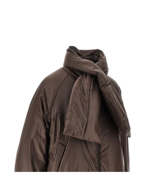 ARMARIUM 'Lana' Padded Nylon Jacket in Brown | Lyst UK