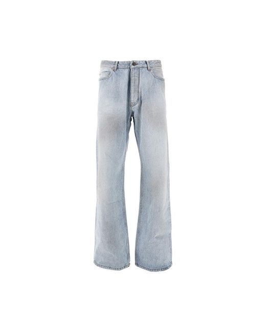 Balenciaga Ripped Destructured Jeans in Blue for Men | Lyst UK