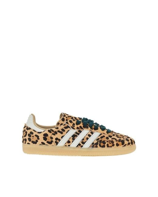 adidas Originals Calfhair 'Samba Og' Sneakers in Natural | Lyst UK