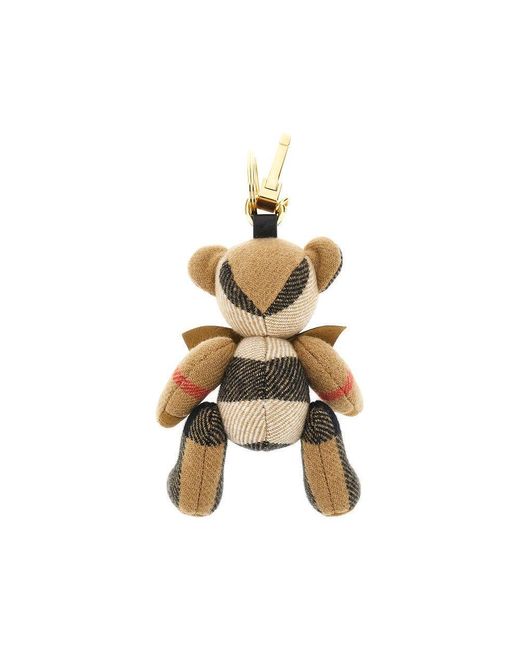 Burberry Key Ring Thomas Bear in Metallic | Lyst UK