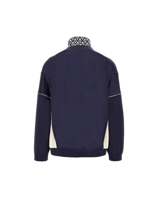 Valentino Toute La V Intarsia Track Jacket in Blue for Men | Lyst UK