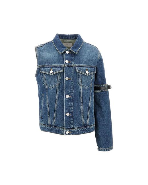 Coperni One-Arm Denim Jacket in Blue | Lyst