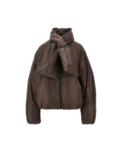 ARMARIUM 'Lana' Padded Nylon Jacket in Brown | Lyst UK