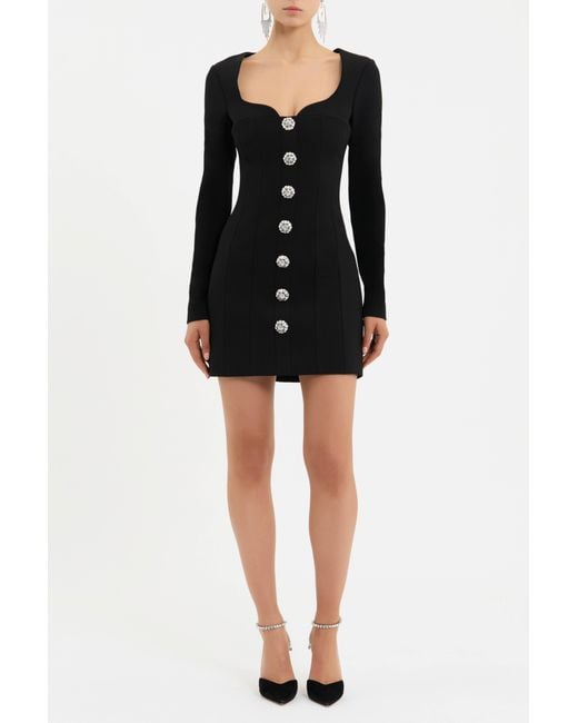 Rebecca Vallance Annaleigh Mini Dress in Black | Lyst