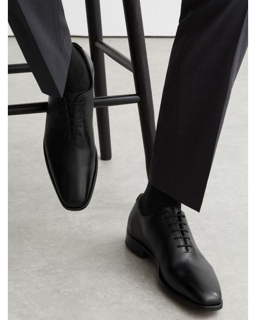 Reiss Mead - Black Leather Lace-up Shoes, Us 8 (uk 7) for Men | Lyst UK