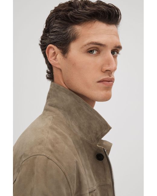 Reiss Thomas - Pistachio Suede Chest Pocket Jacket in Brown for Men | Lyst Reiss Thomas - Pistachio Suede Chest Pocket Jacket in Brown for Men | Lyst