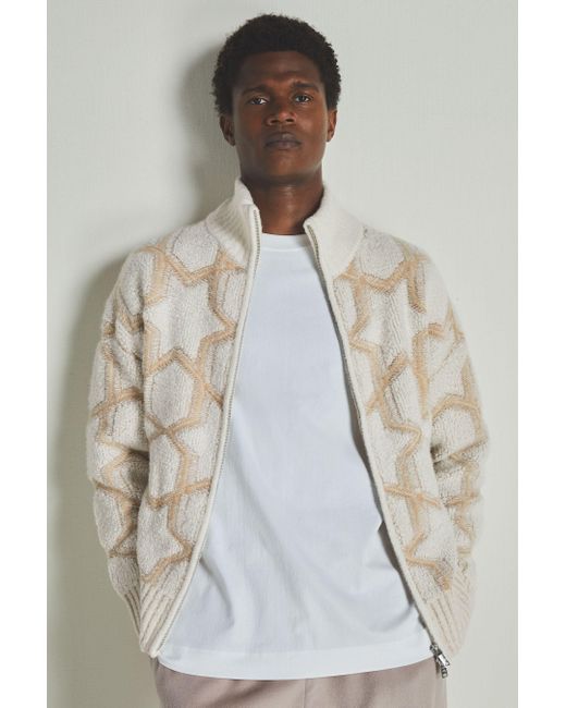 Les 100 Ciels Neutral/cream | S Cashmere-blend Bouclé Jacket | Lyst