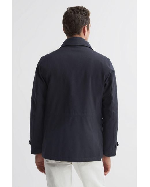 Reiss Ellis - Navy Military Inspired Field Jacket in Blue for Men | Lyst UK