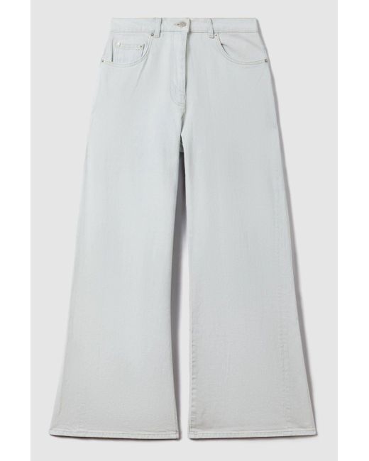 Reiss Flared Side Seam Jeans in Blue | Lyst