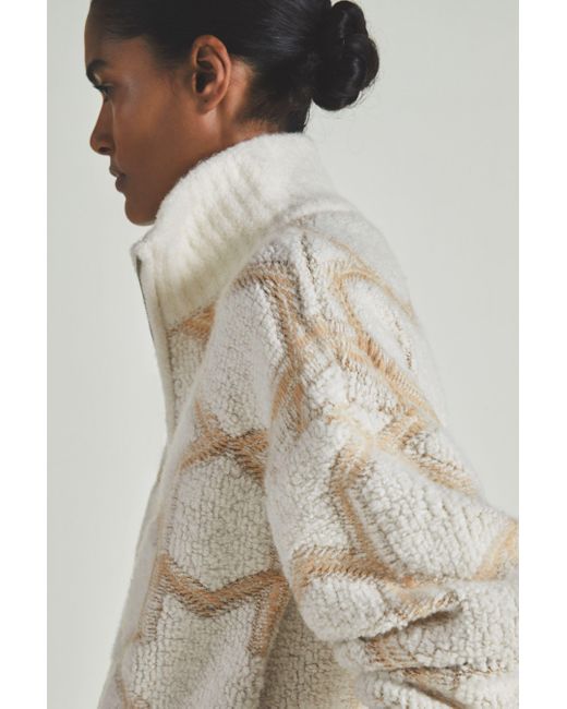 Les 100 Ciels Neutral/cream | S Cashmere-blend Bouclé Jacket | Lyst
