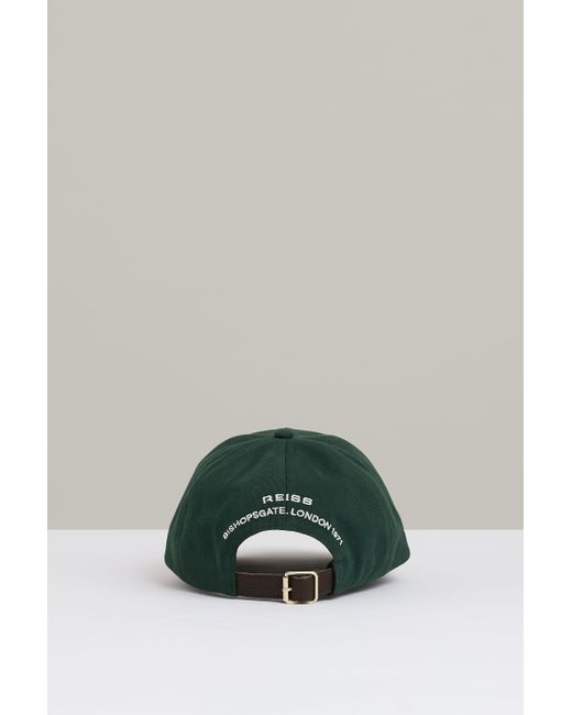 Reiss Chase - Dark Green Logo-embroidered Varsity Baseball Cap, One for ...