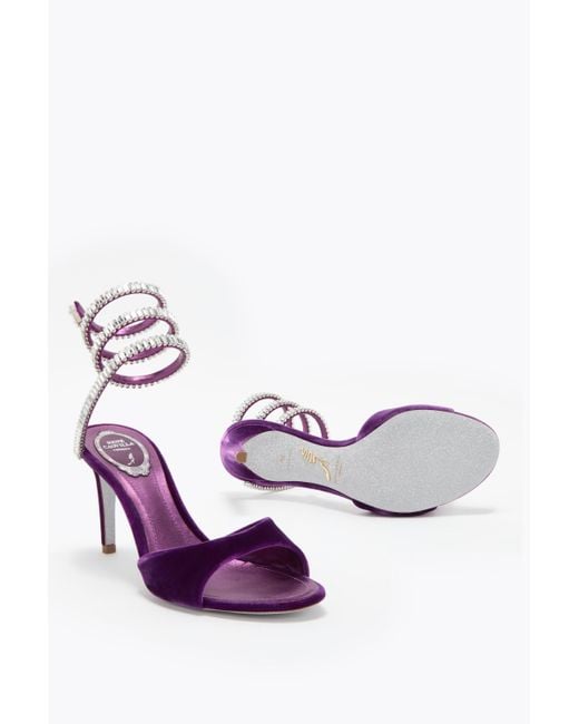 Rene Caovilla Cleo Spark Sandal in White | Lyst UK