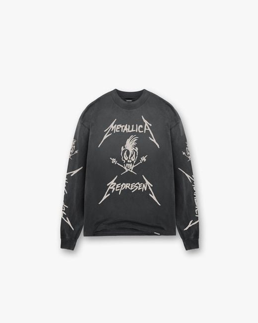 Represent Represent X Metallica Garage Inc Long Sleeve T-Shirt in Black ...