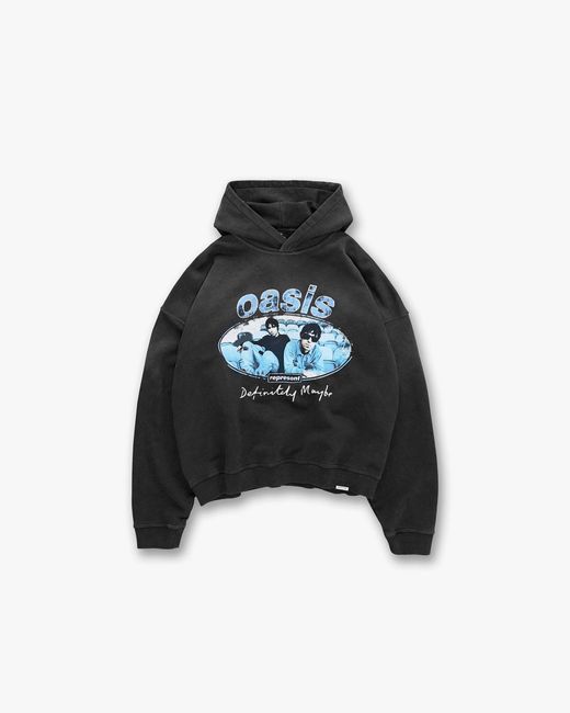 Represent Represent X Oasis Maine Road Hoodie in Black for Men | Lyst UK