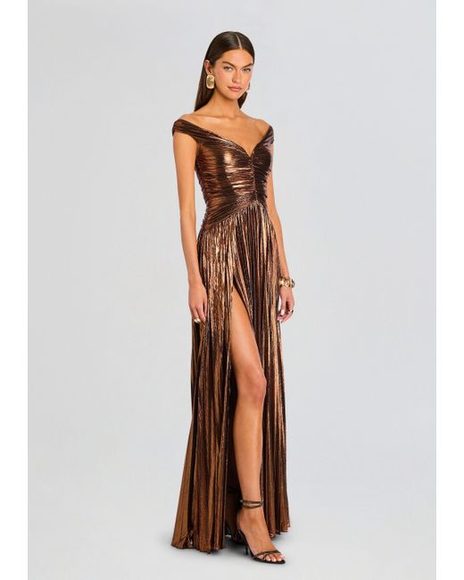 retroféte Ismene Dress in Brown | Lyst