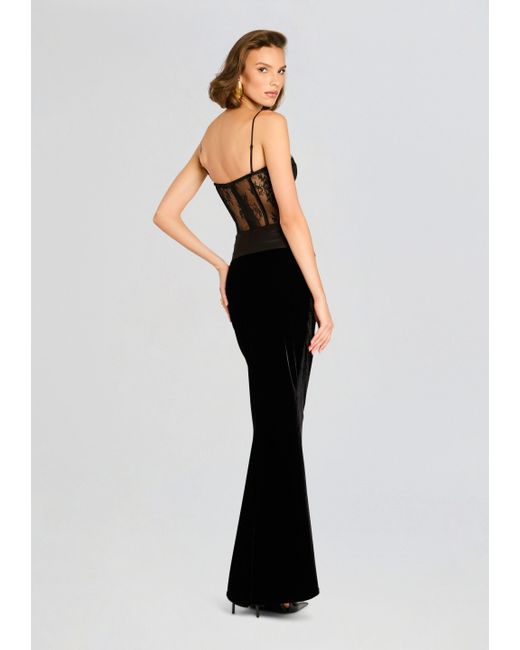 retroféte Gisela Lace Bodysuit in Black | Lyst