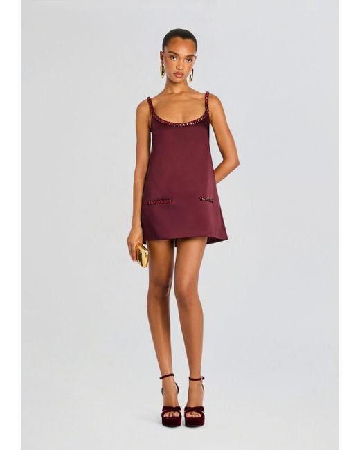 retroféte Reilly Embellished Dress in Red | Lyst