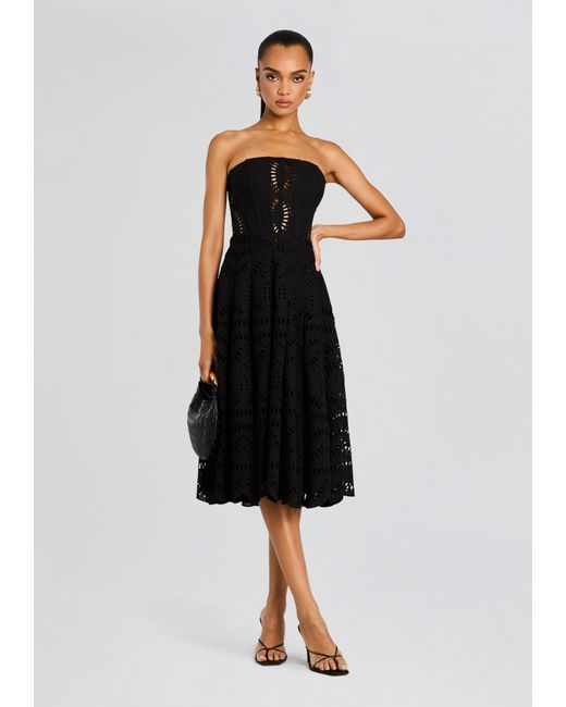 Charo Ruiz Galik Midi Dress in Black | Lyst