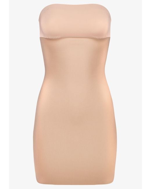 Commando Two-Faced Tech Control Strapless Slip in White | Lyst