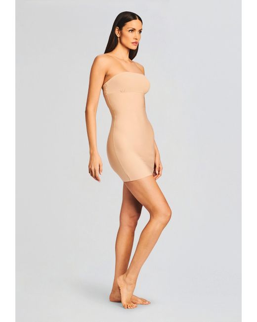 Commando Two-Faced Tech Control Strapless Slip in White | Lyst