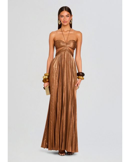 retroféte Keira Dress in Brown | Lyst