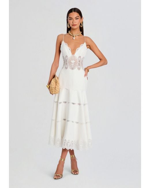 retroféte Leilani Dress in White | Lyst