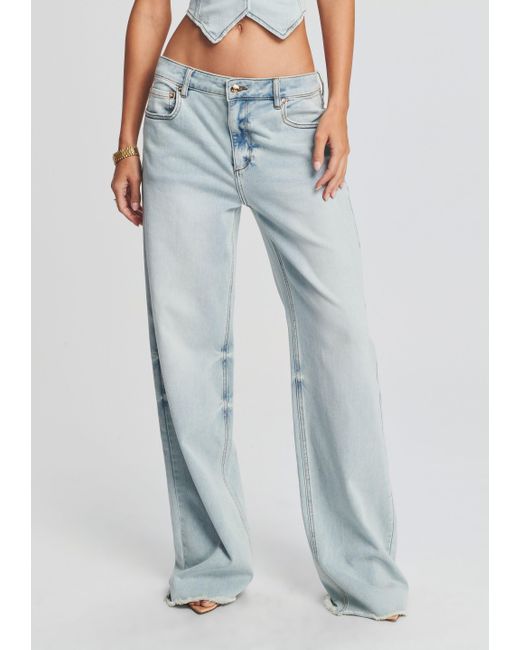 SER.O.YA Margot Terry Boyfriend Jean in Blue | Lyst