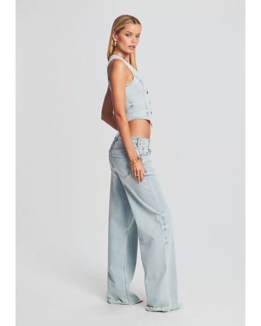 SER.O.YA Margot Terry Boyfriend Jean in Blue | Lyst