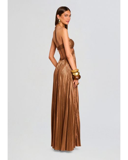 retroféte Keira Dress in Brown | Lyst
