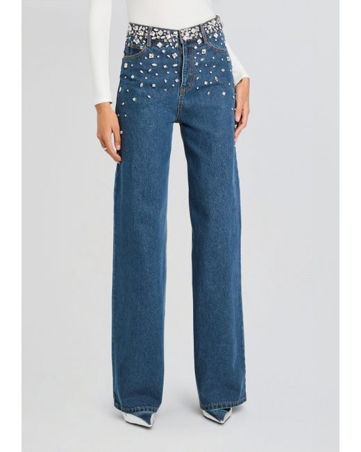 retroféte Jenna Crystal Jean in Blue | Lyst