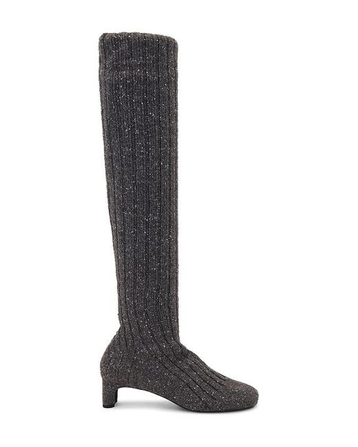 Jeffrey Campbell Knit Boot in Black | Lyst