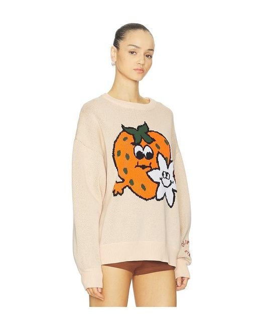 Stay Cool X Olipop Strawberry Vanilla Sweater in Natural | Lyst UK