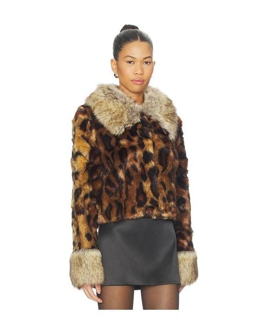 Unreal Fur Hidden Tiger Jacket in Brown | Lyst UK