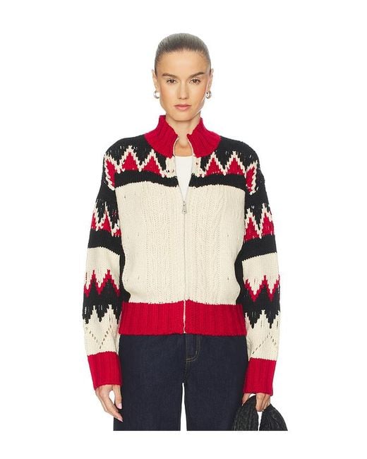 Steve Madden Averia Sweater Jacket in Red | Lyst UK