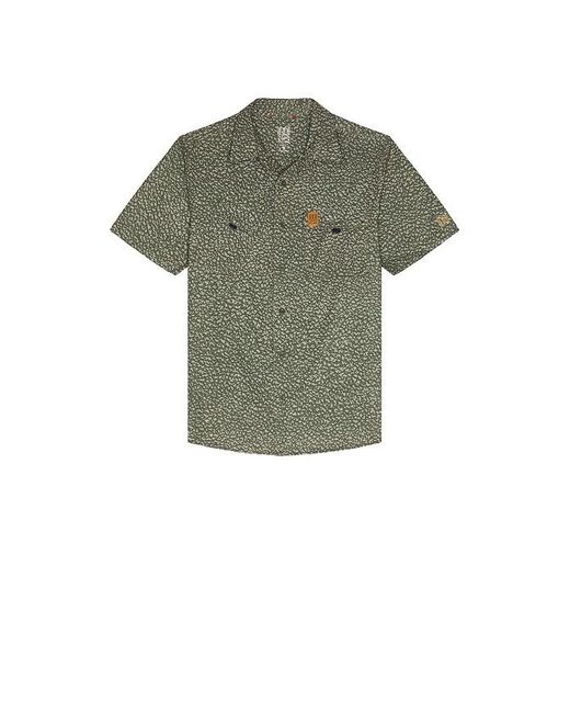 Topo Retro River Shirt in Green for Men | Lyst