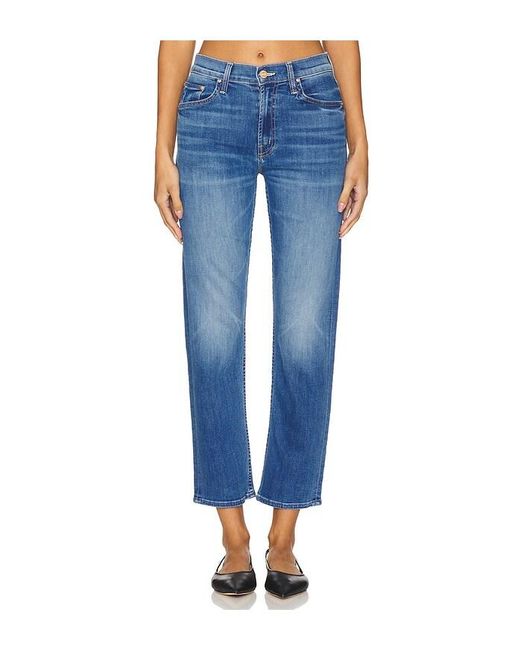 Mother The Mid Rise Rider Ankle in Blue | Lyst