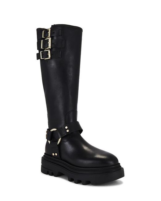 AllSaints Jade Biker Boot in Black | Lyst