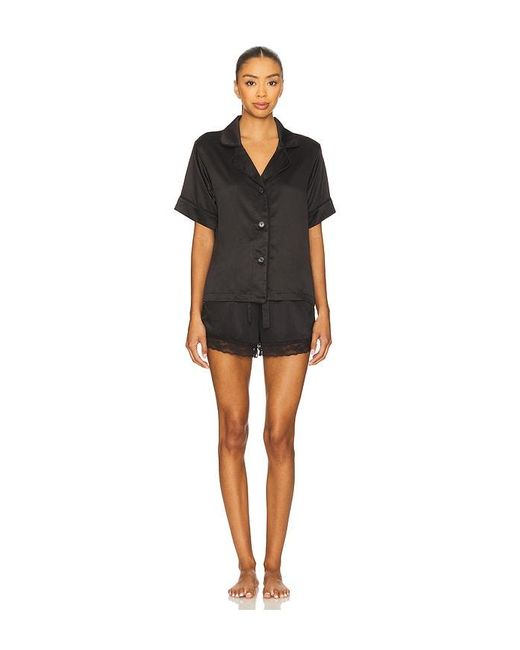 Flora Nikrooz Selena Pajama Set in Black | Lyst