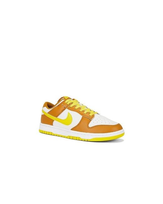 Nike Dunk Low Retro in Yellow for Men | Lyst