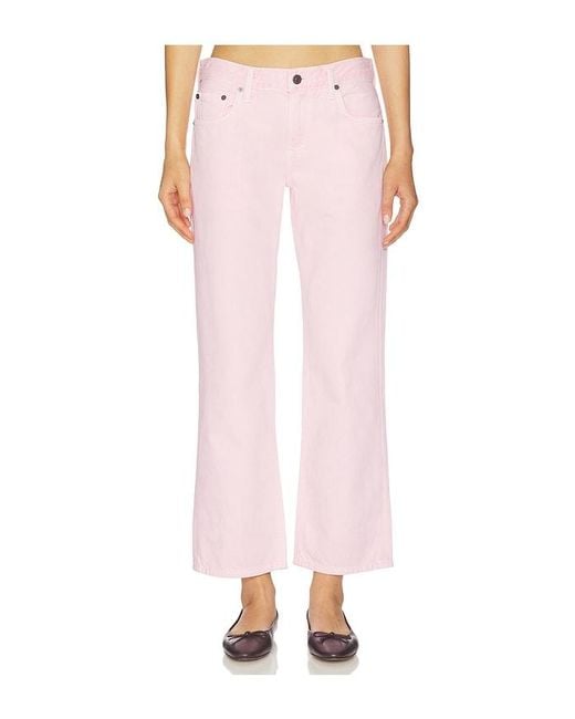 Citizens of Humanity Faye Vintage Straight Jeans in Pink | Lyst