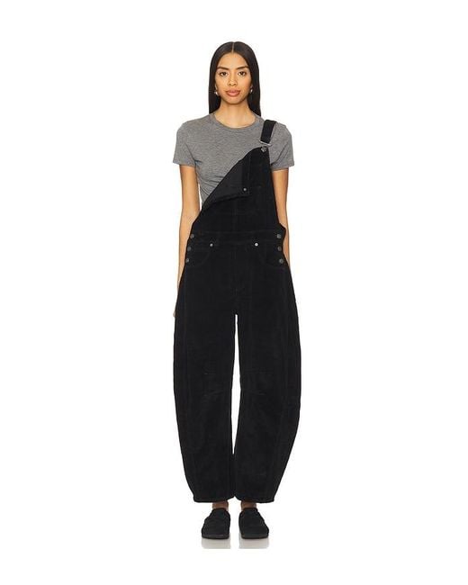 Free People X We The Free Good Luck Cord Overall in Black | Lyst
