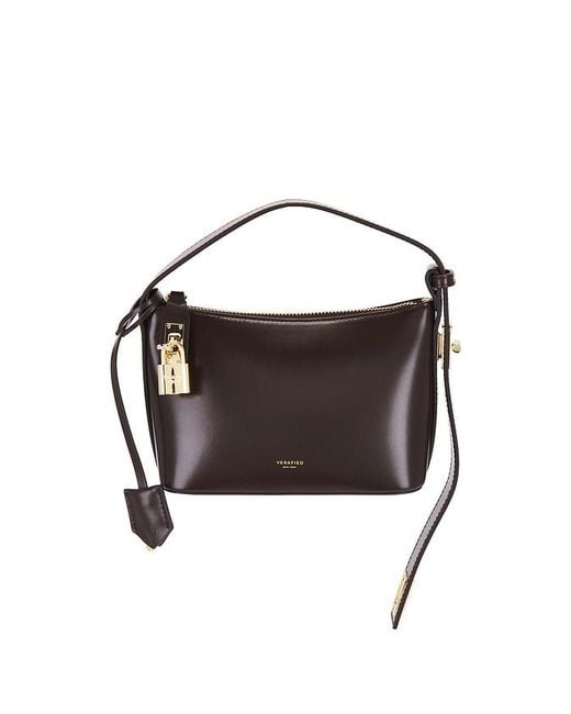 VERAFIED Mini Hobo Bag in Black | Lyst