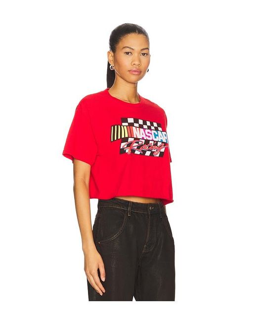 Junk Food Nascar Racing Crop Tee in Red | Lyst