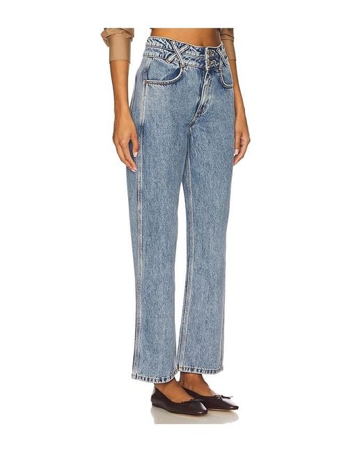 seventy + mochi Leo Straight Jeans in Blue | Lyst UK