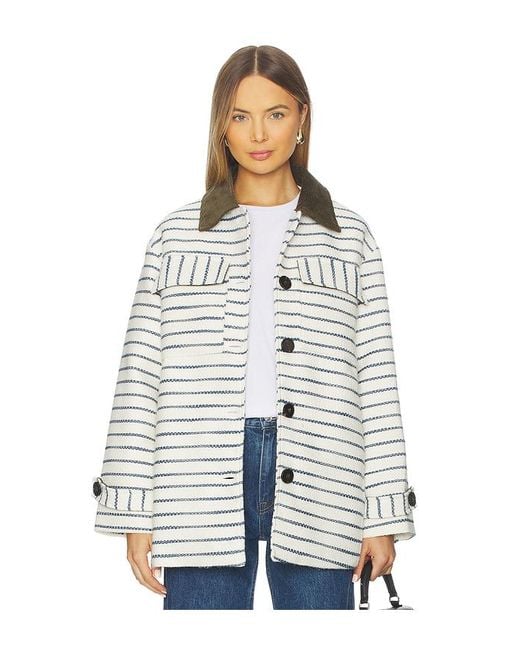 Maude Club Millie Coat in White | Lyst UK