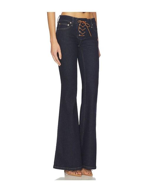 Alice + Olivia Delilah Flare Jean in Blue | Lyst UK