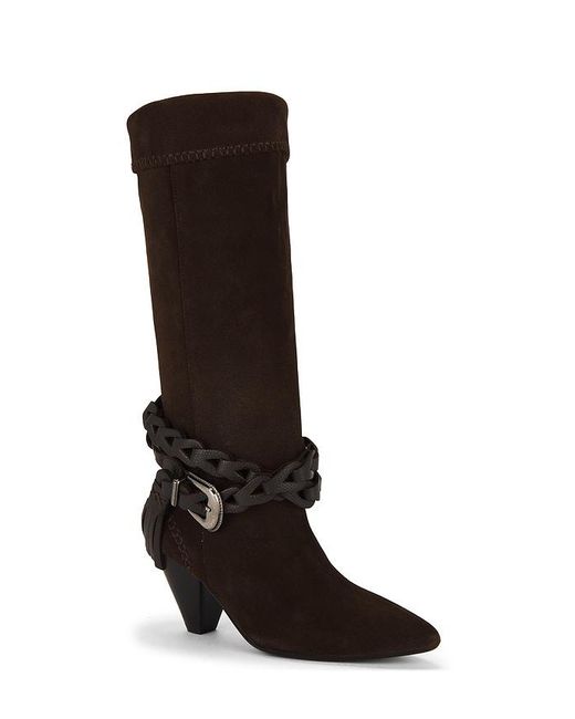 Free People Bridget Belt Slouch Boot in Black | Lyst UK
